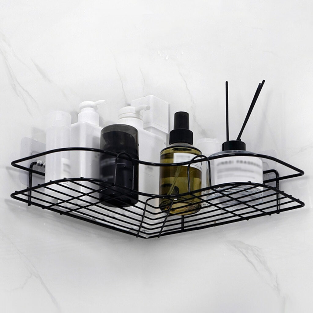Triangular Wallmounted Shower Caddy Rack For Bathroom Kitchen Storage ...