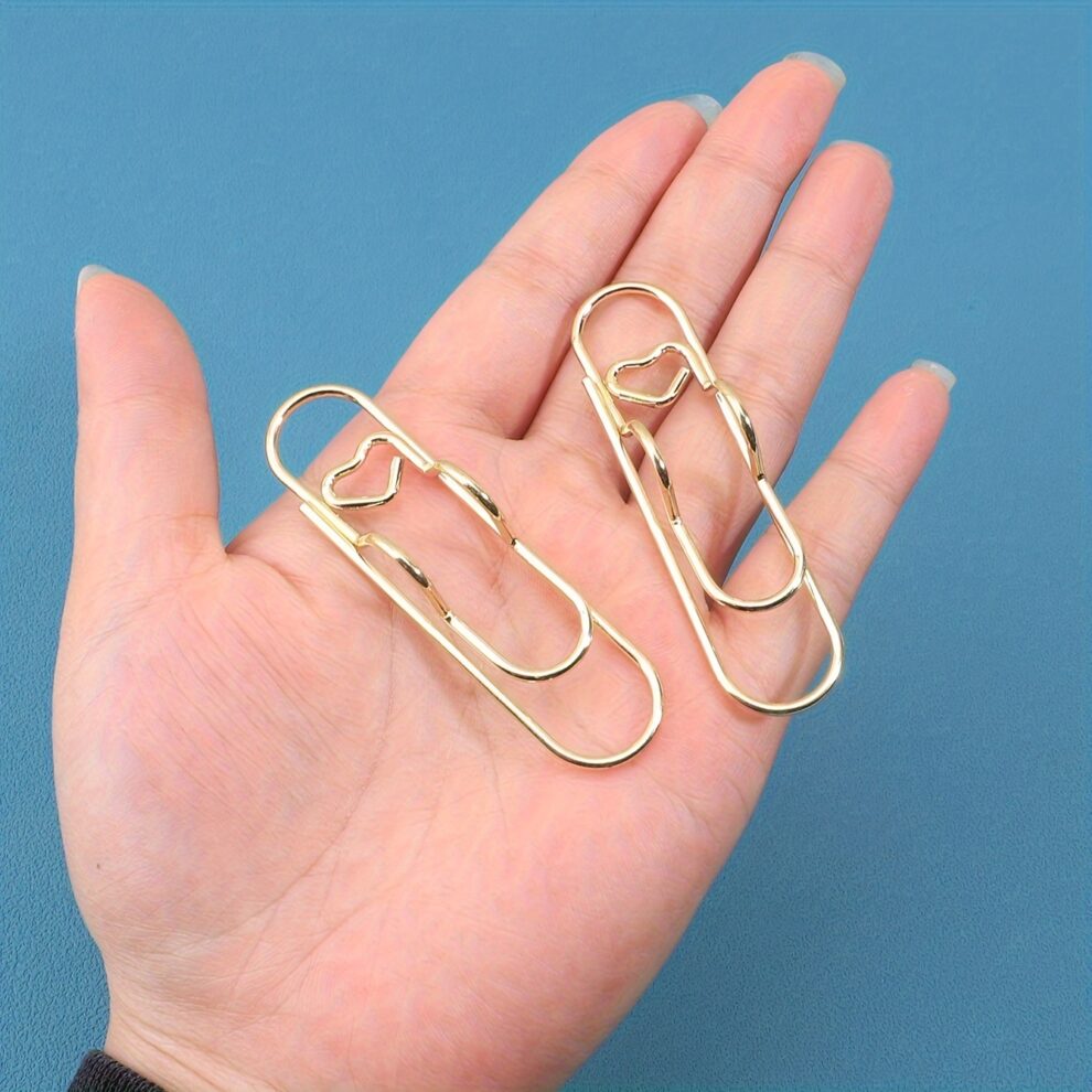Metal Love Paper Clip Pen Holder Cute Portable School - Free Shipping ...