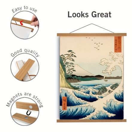 Magnetic Wood Poster Frame 6 Colors Easy Swap Modern Decor - Free ...