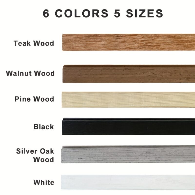 Magnetic Wood Poster Frame 6 Colors Easy Swap Modern Decor - Free ...