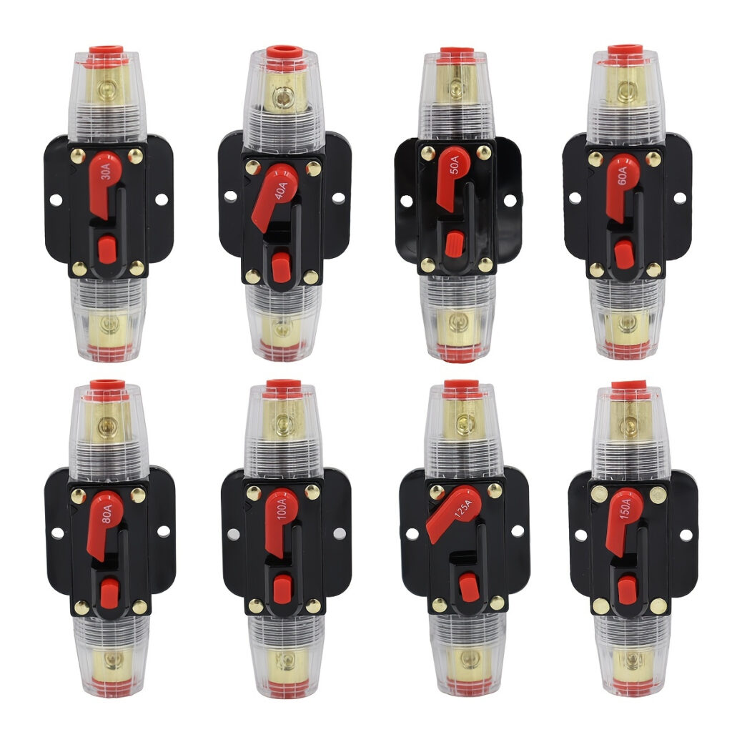 Highcurrent Car Audio Inline Circuit Breaker 30150a Fuse Holder 12v24v ...