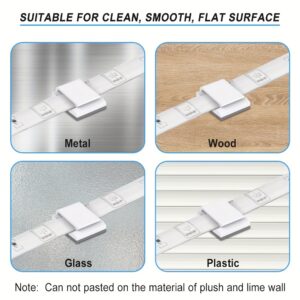 100pack Selfadhesive Led Light Strip Mounting Bracket Clips 8mm10mm ...