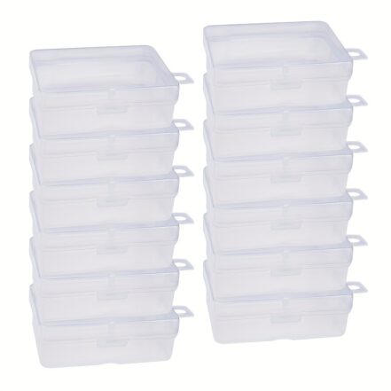Compact Clear Plastic Storage Boxes 12 Pack Ideal For Small Items ...