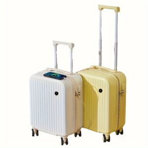 18 Minimalist Hardside Carryon Luggage Solid Color Business Travel ...