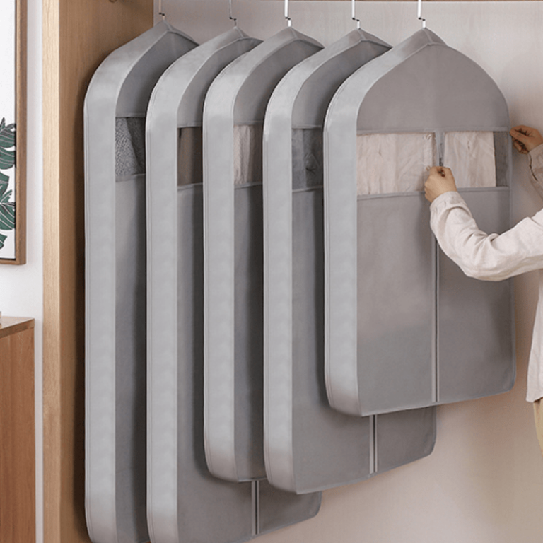 Lightweight Reusable Zippered Garment Bag Wardrobe Storage Solution ...