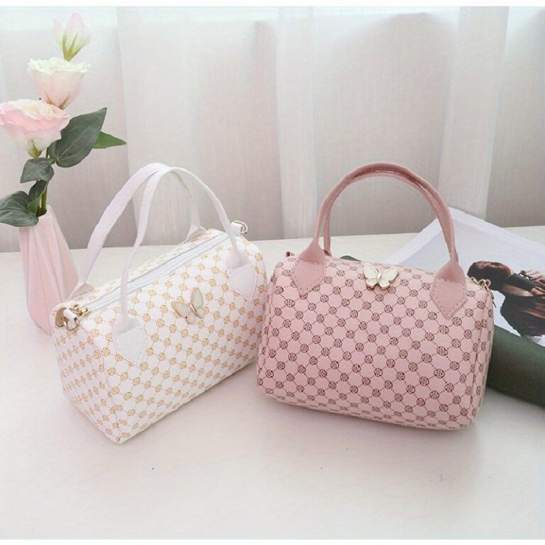 Chic Mini Geometric Print Boston Crossbody Bag Trendy Womens Handbag ...