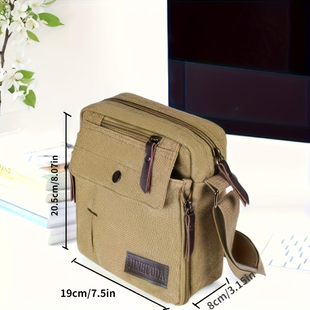 Vintage Canvas Square Bag Lightweight Travel Storage Outdoor Bag - Free ...