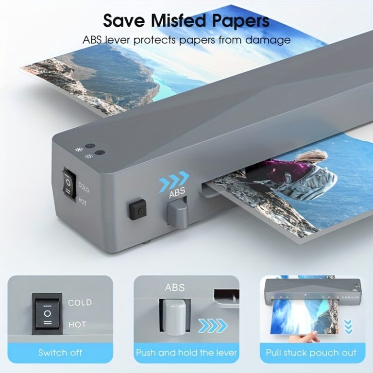 Highspeed A4 Composite Machine Durable Gray Instant Heatup Laminator - Free Shipping Worldwide