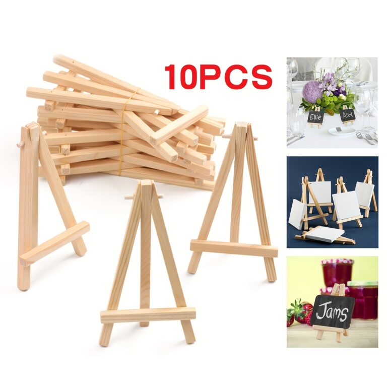 10pack Mini Wooden Easels Rustic Display Stand For Art Events - Free ...