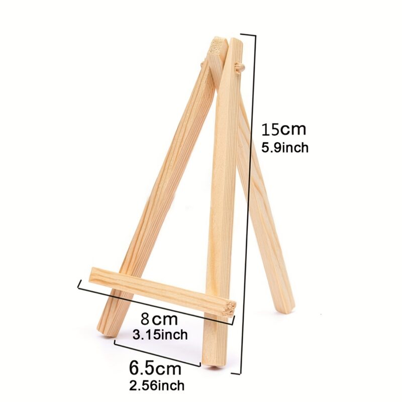 10pack Mini Wooden Easels Rustic Display Stand For Art Events - Free ...