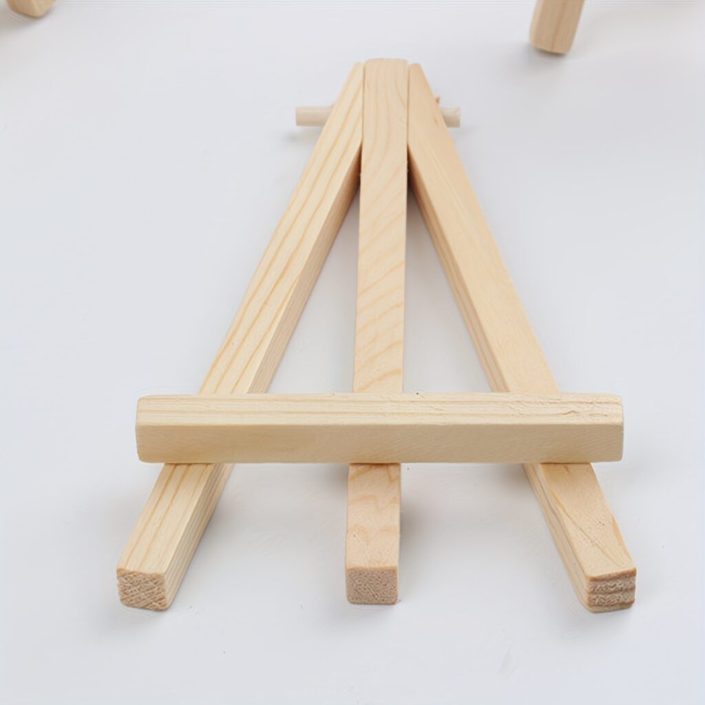 10pack Mini Wooden Easels Rustic Display Stand For Art Events - Free ...