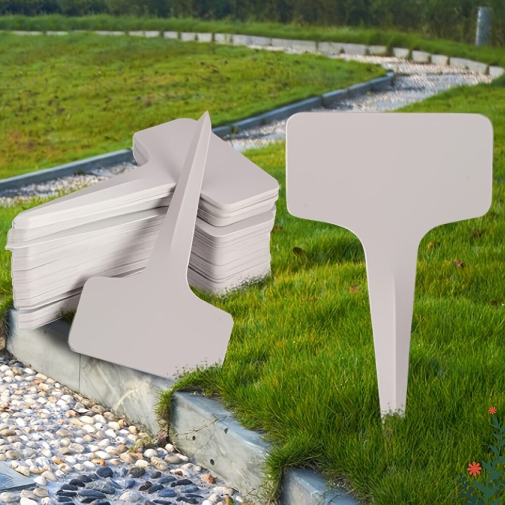 50pcs Waterproof Tshaped Reusable Plastic Garden Plant Labels Tags ...