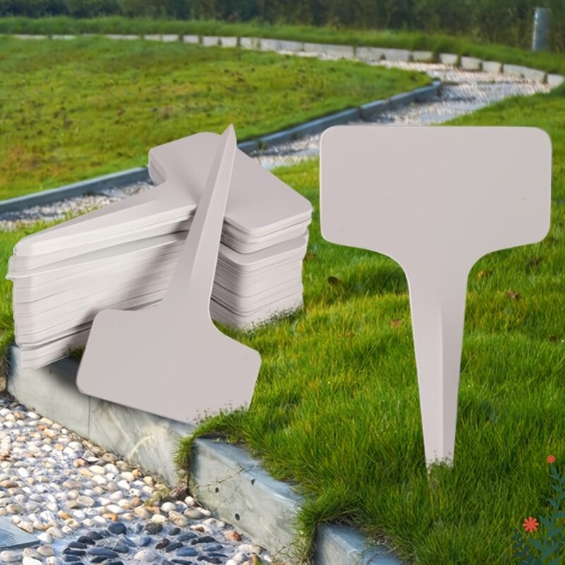 50pcs Waterproof Tshaped Reusable Plastic Garden Plant Labels Tags ...