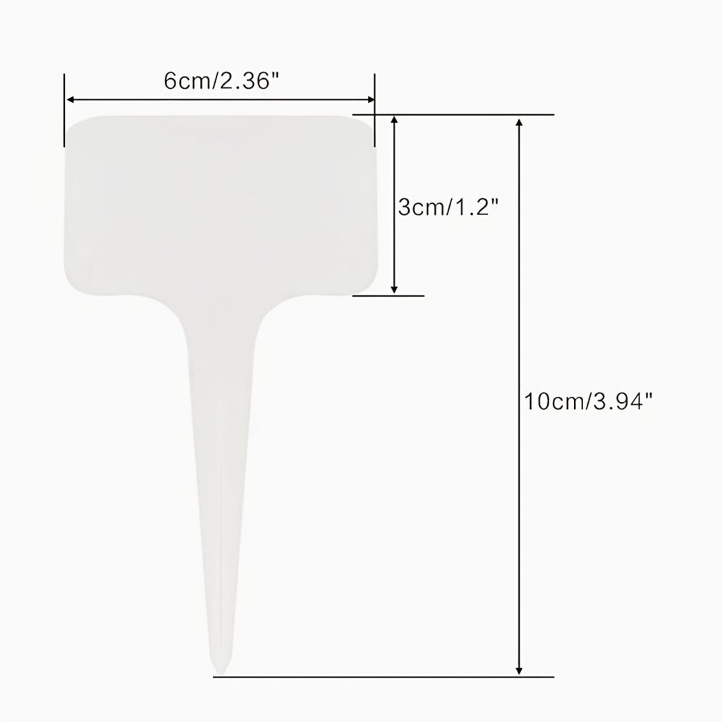 50pcs Waterproof Tshaped Reusable Plastic Garden Plant Labels Tags ...