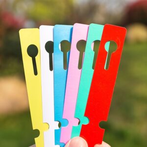 100pcs Colorful Waterproof Plastic Plant Tags Reusable Garden Markers ...