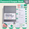 Compact Alphabetical Password Keeper Journal Mini Password Logbook For ...