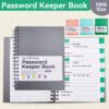 Compact Alphabetical Password Keeper Journal Mini Password Logbook For ...