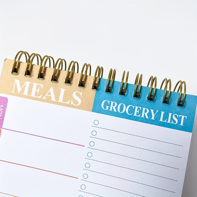 90page Weekly Meal Planner Pad With Tearoff Grocery Checklist - Free ...