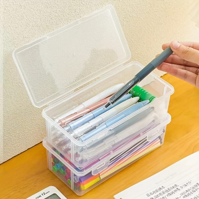 Crystalclear Large Pencil Storage Box Stylish Art Organizer - Free ...