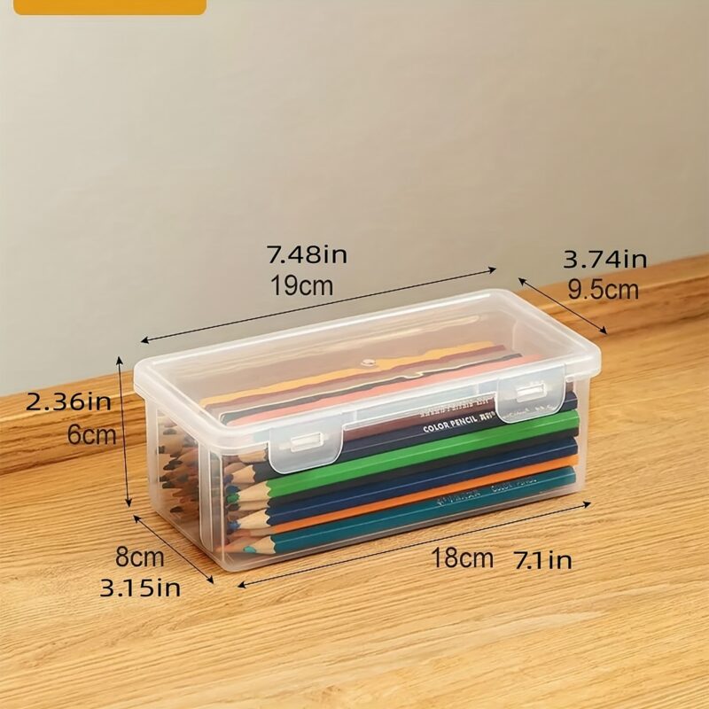 Crystalclear Large Pencil Storage Box Stylish Art Organizer - Free ...