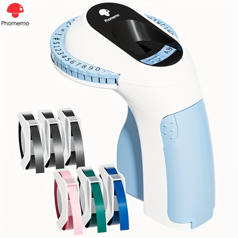 6 Rolls Phomemo Embossing Label Maker Portable 3d Design Blue Color ...
