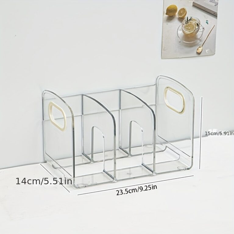 Compact Transparent Desk Organizer Durable Book File Storage Solution ...