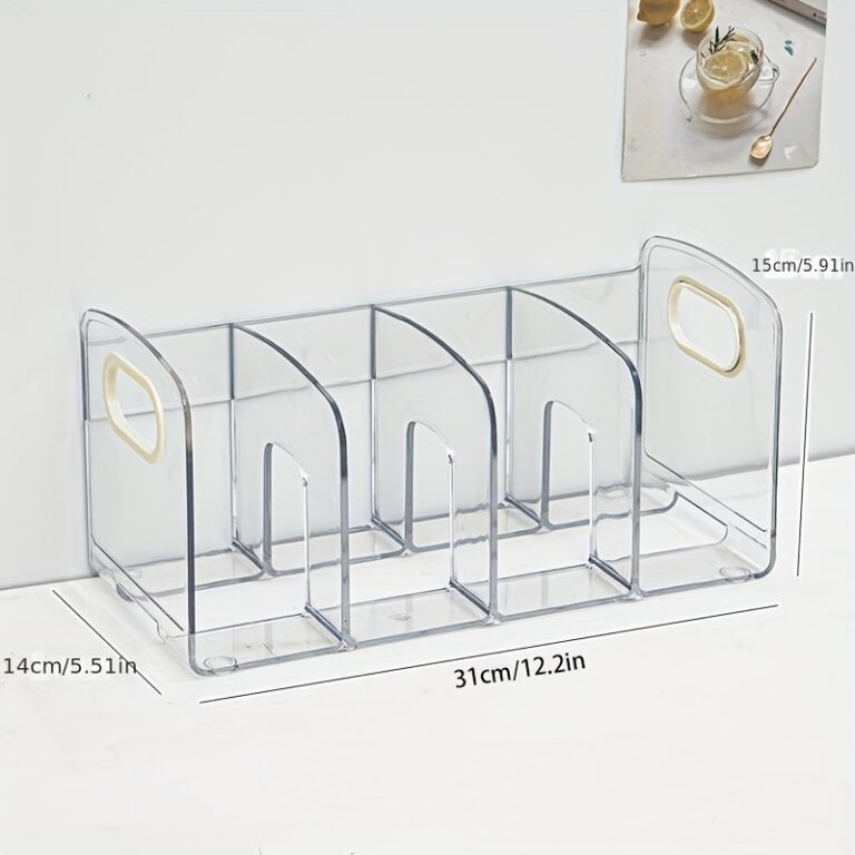 Compact Transparent Desk Organizer Durable Book File Storage Solution ...