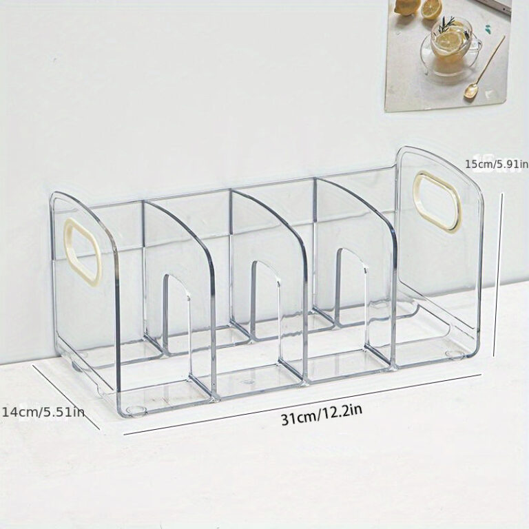 Compact Transparent Desk Organizer Durable Book File Storage Solution ...