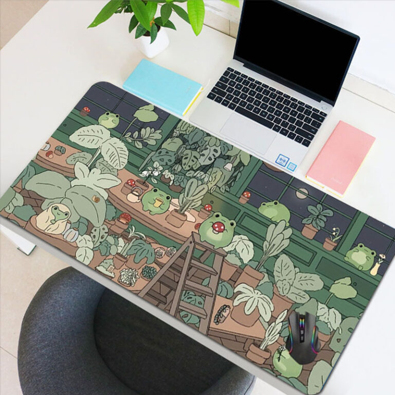 Ergonomic Kawaii Frog Gaming Mouse Pad Nonslip Waterproof Durable ...