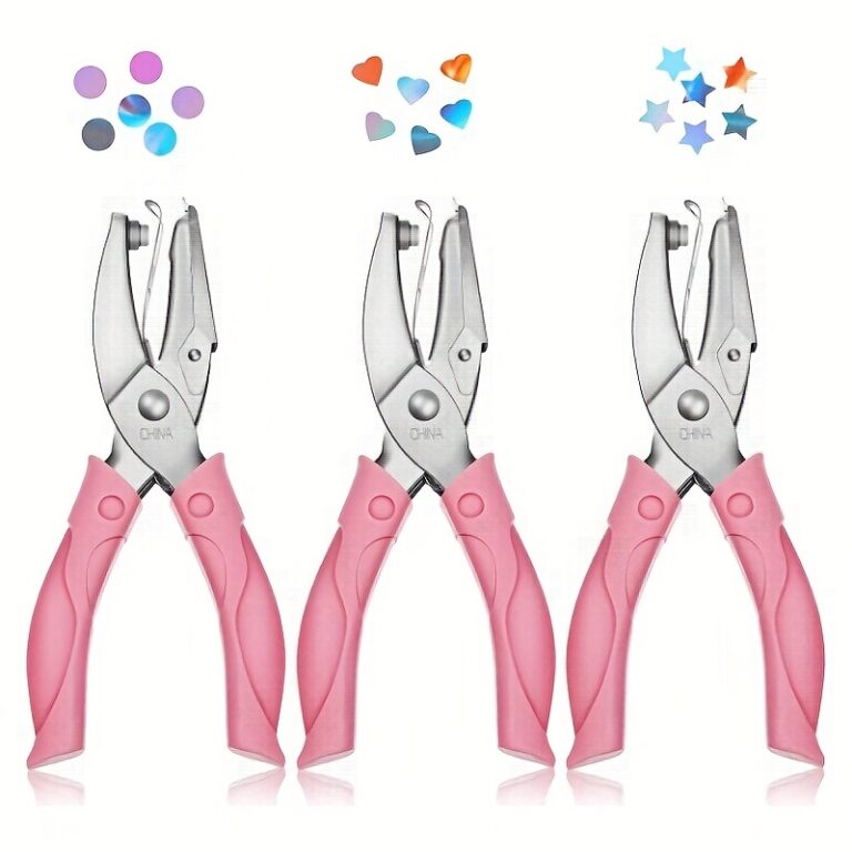 3piece Handheld Metal Paper Punch Set Circle Star Heart Shapes - Free ...