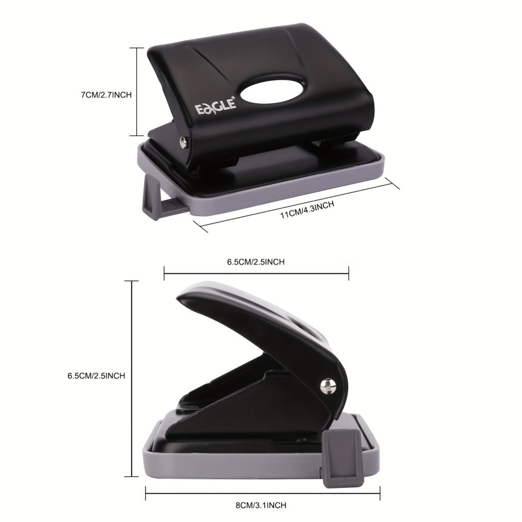 Heavyduty 2hole Punch With Edge Guide 15sheet Capacity Black - Free ...