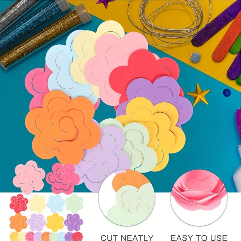 20piece Diy Rose Origami Kit Handmade Paper Flowers For Decor Gifts ...