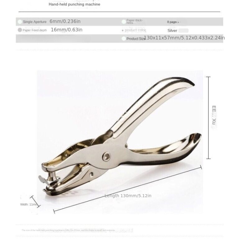6mm Heavyduty Office Hole Puncher Efficient Precise Stationery Tool ...