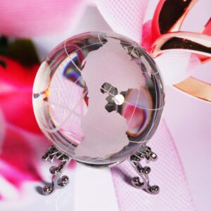 60mm Crystal Glass Sphere Paperweight Elegant Home Decor Desk Ornament ...