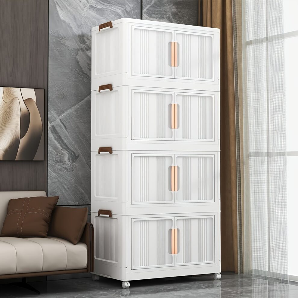 Extra Large Foldable Storage Box Stackable Ventilated Organizer For ...