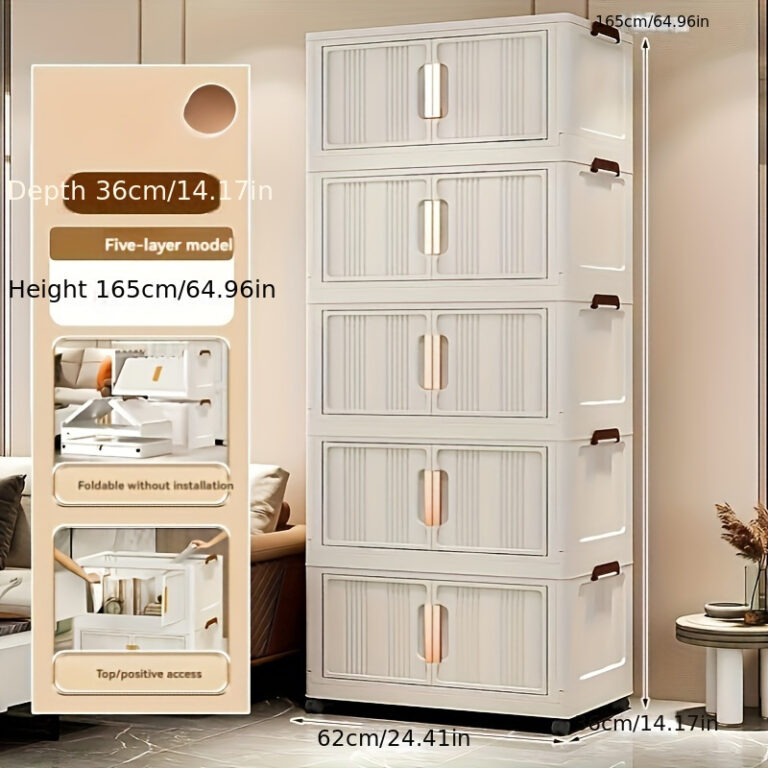 Extra Large Foldable Storage Box Stackable Ventilated Organizer For ...