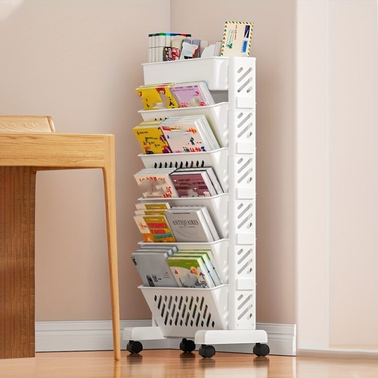 Adjustable Deskside Bookshelf Multilayer Storage For Home And Office ...