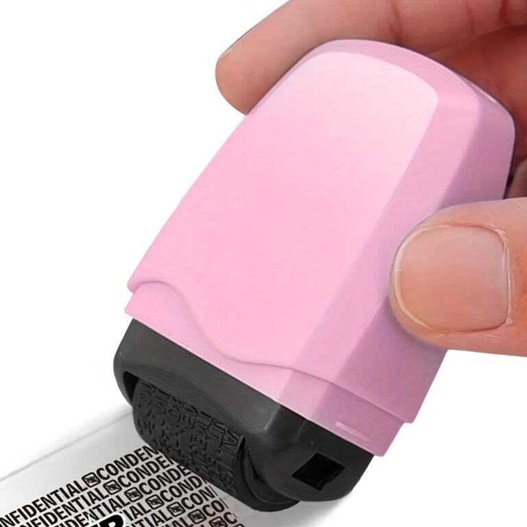 Identity Protector Roller Stamp Secure Privacy Durable Rectangle Design ...