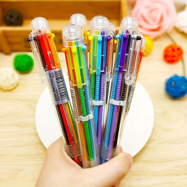 4 Ergonomic Transparent Retractable Ballpoint Pens Medium Point Smooth ...