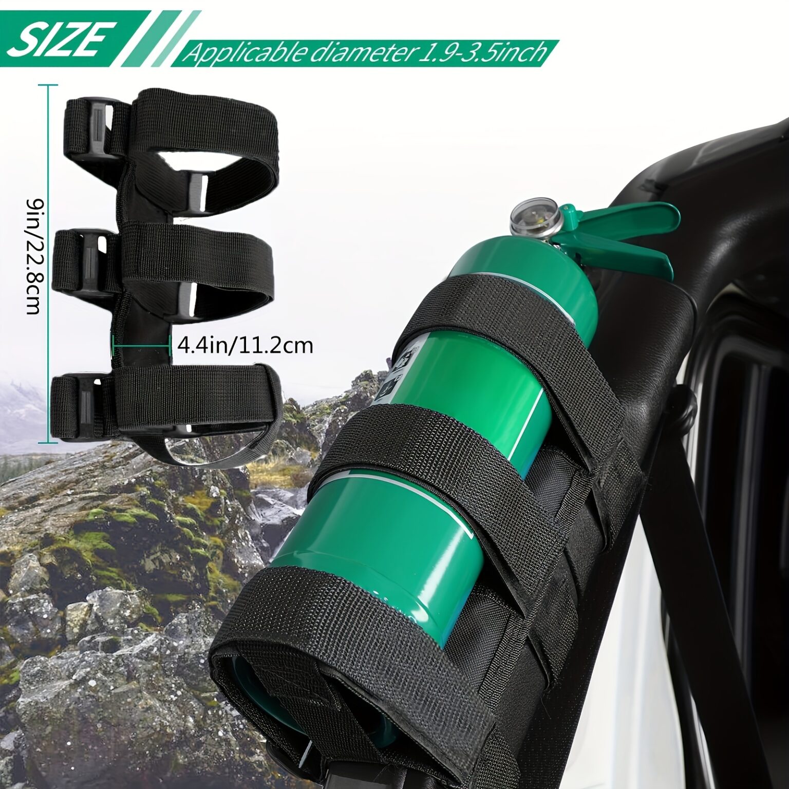 Fire Extinguisher Mount Quick Access Strap Bracket Car Boat Compatible ...