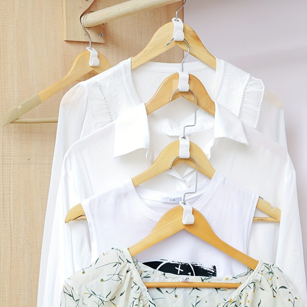 10pcs Plastic Stackable Hanger Connection Hooks For Closet Organization ...