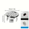 2pcs Round Plastic Bathroom Sink Overflow Covers Bathtub Drain Plugs ...