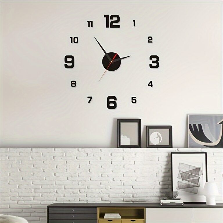 Large 3d Digital Wall Clock Luminous Display Silent Operation - Free ...
