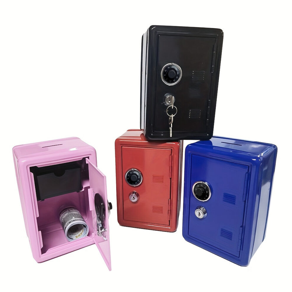 Mini Metal Locker Safe With Combination Lock Secure Portable Storage ...