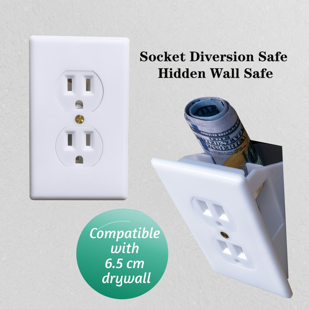 Plastic Wall Safe Outlet Secret Compartment For Money Jewelry Storage ...