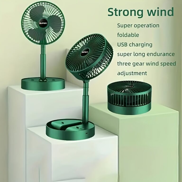 36v Usb Rechargeable Telescopic Desktop Fan Quiet Portable Lithium ...