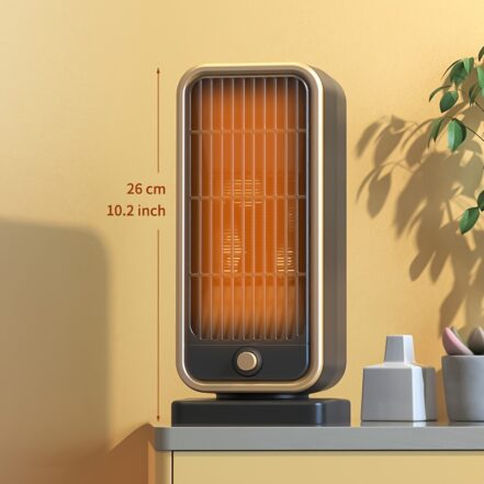 500w Compact Ceramic Heater Energyefficient Quiet Thermostatcontrolled ...