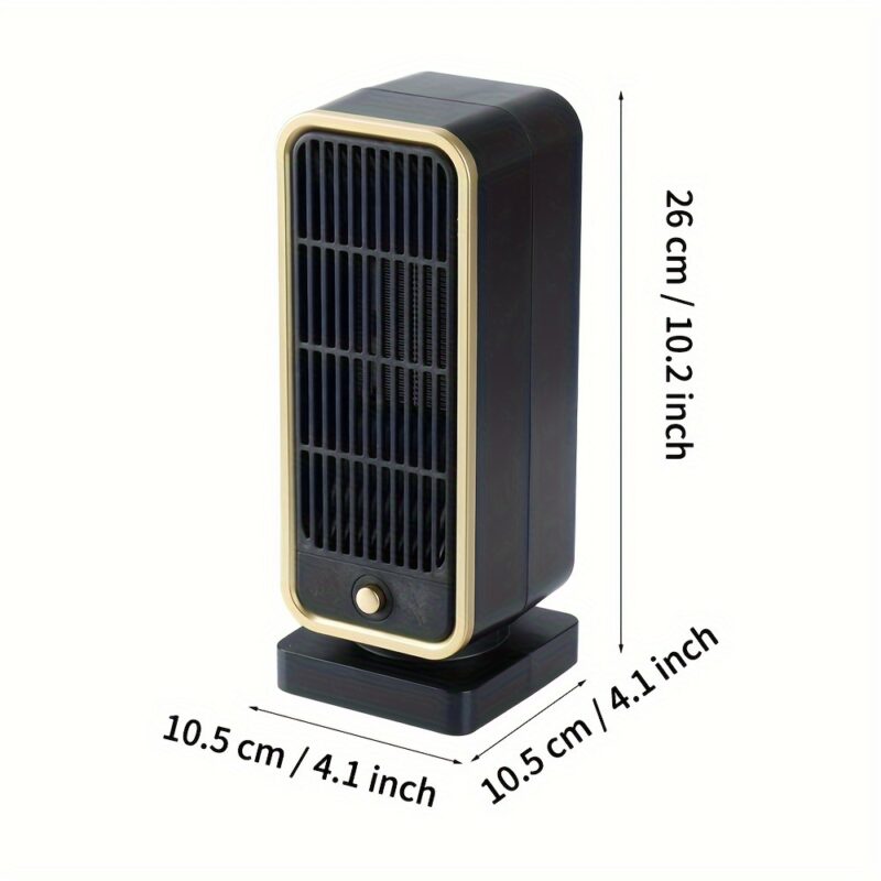 500w Compact Ceramic Heater Energyefficient Quiet Thermostatcontrolled ...