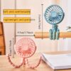 Wearable Usb Rechargeable Octopus Mini Fan 3 Speed Portable Cooler ...