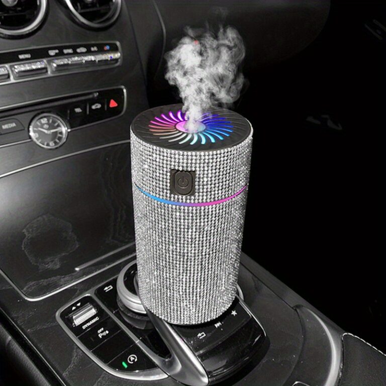 Led Rhinestone Car Humidifier Elegant Aromatherapy Diffuser Air Purifier - Free Shipping Worldwide